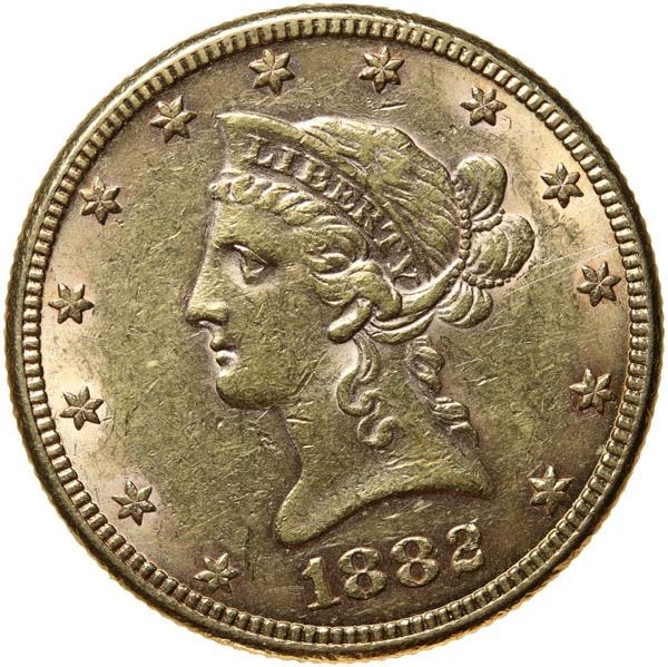 1882 Gold $10 Liberty