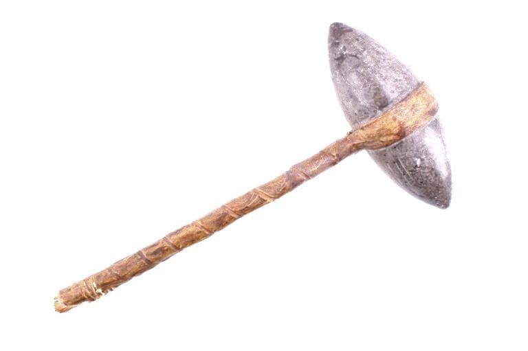 19th Century Sioux Bi-Point Stone Skullcracker