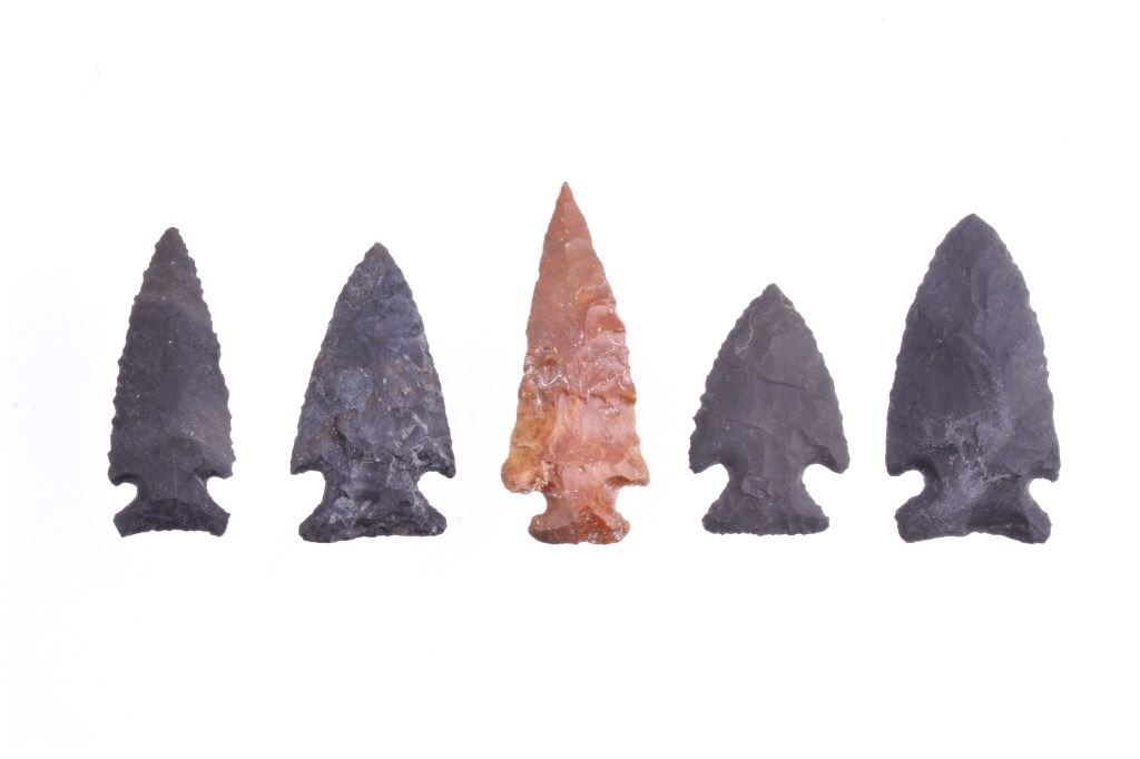 Collection of Cache River Points 8,500-6,000 B.P.