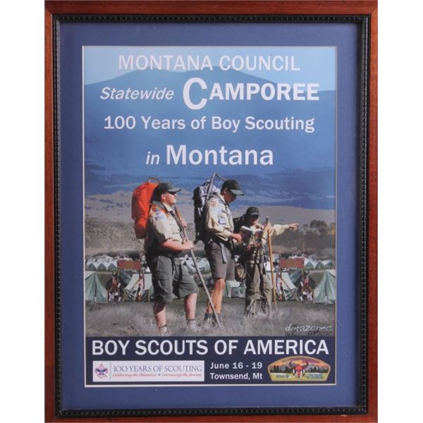 Montana 100 Years of Boy Scouting Camporee Poster