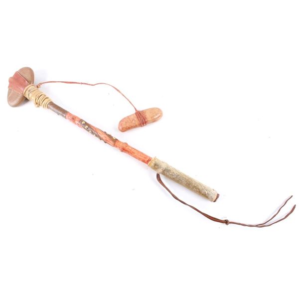 Native American Style Stone Head War Club