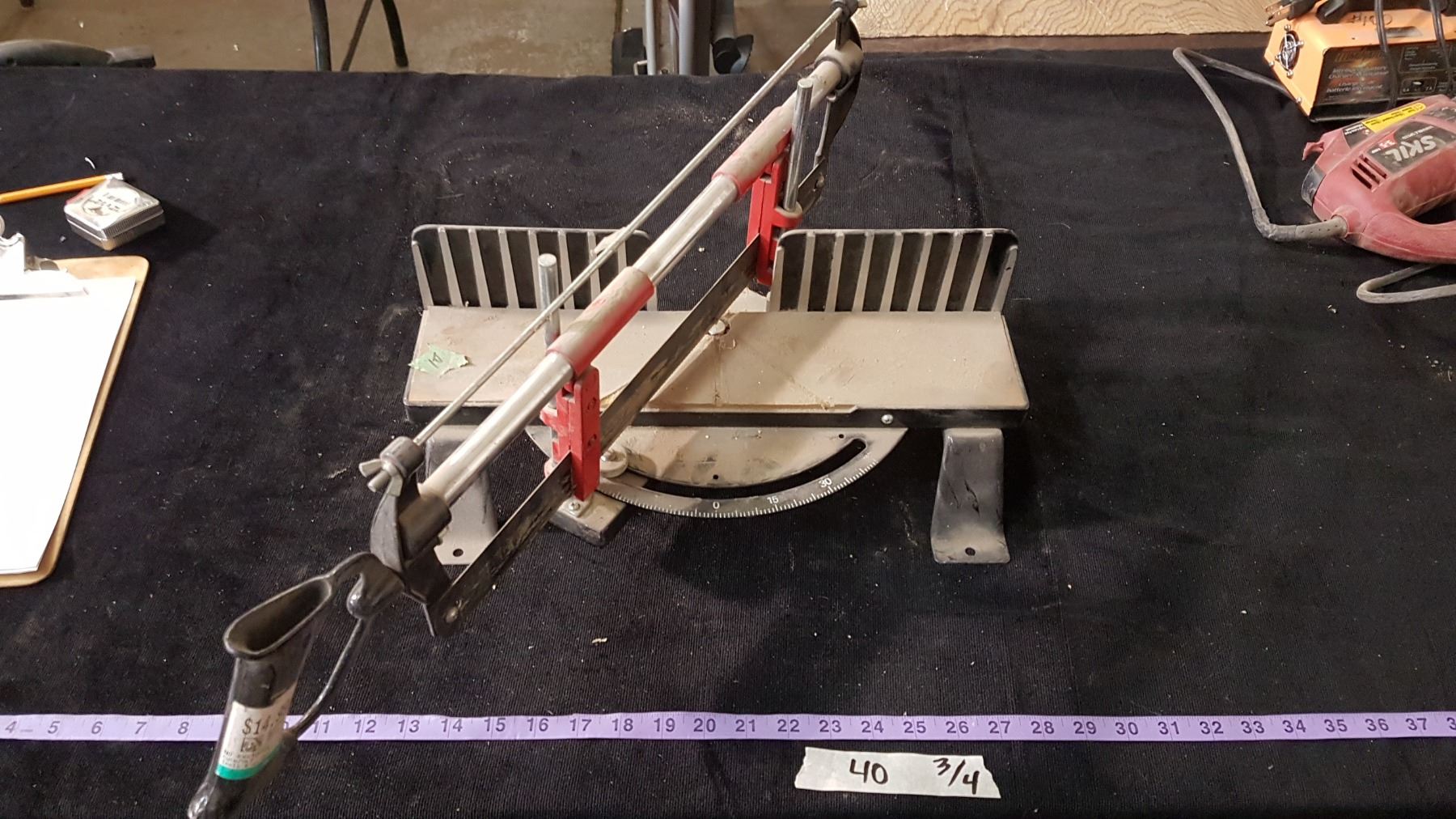 Miter Table & Hand Saw - Schmalz Auctions