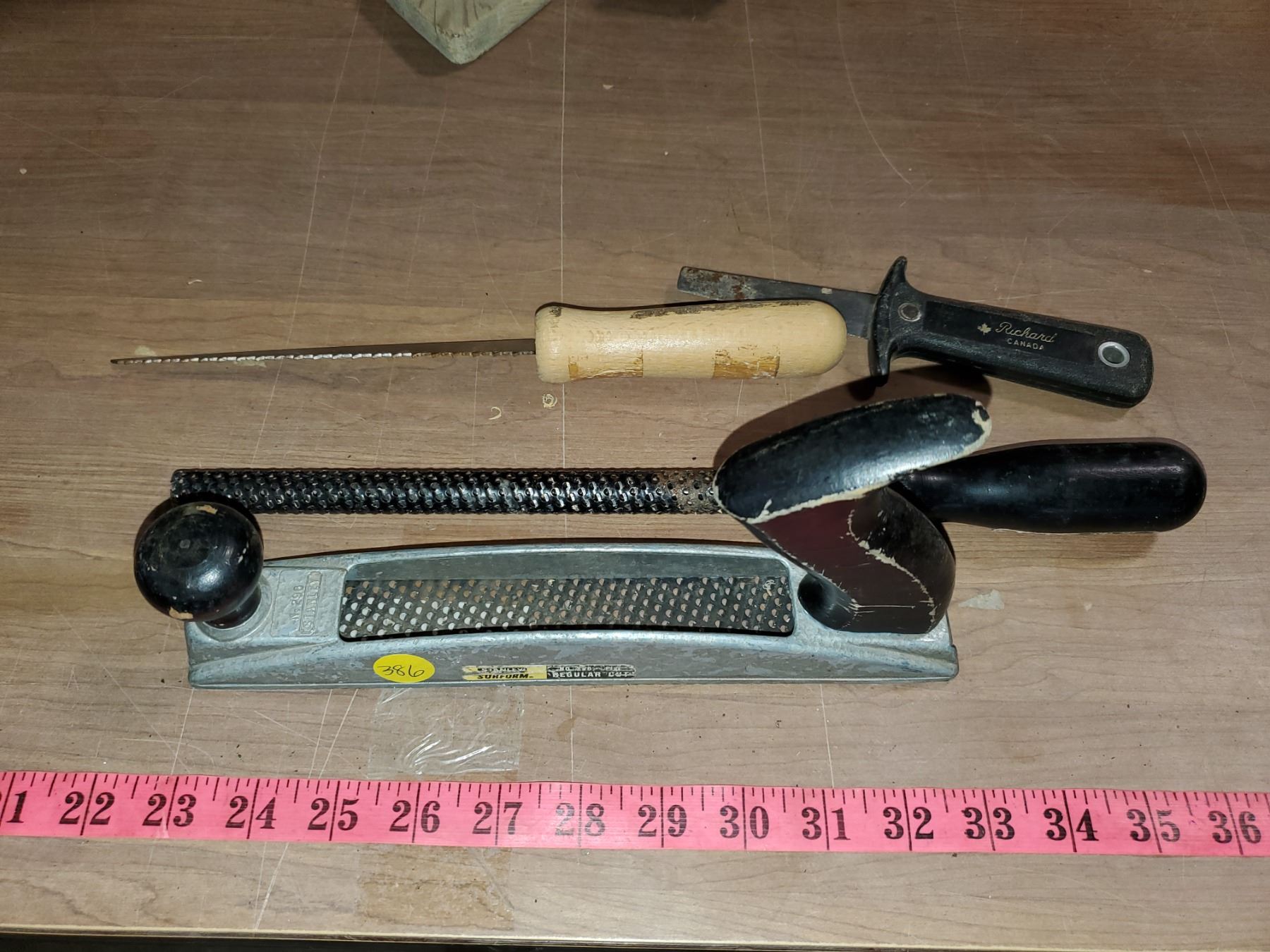 2 Stanley rasps, drywall saw - Schmalz Auctions