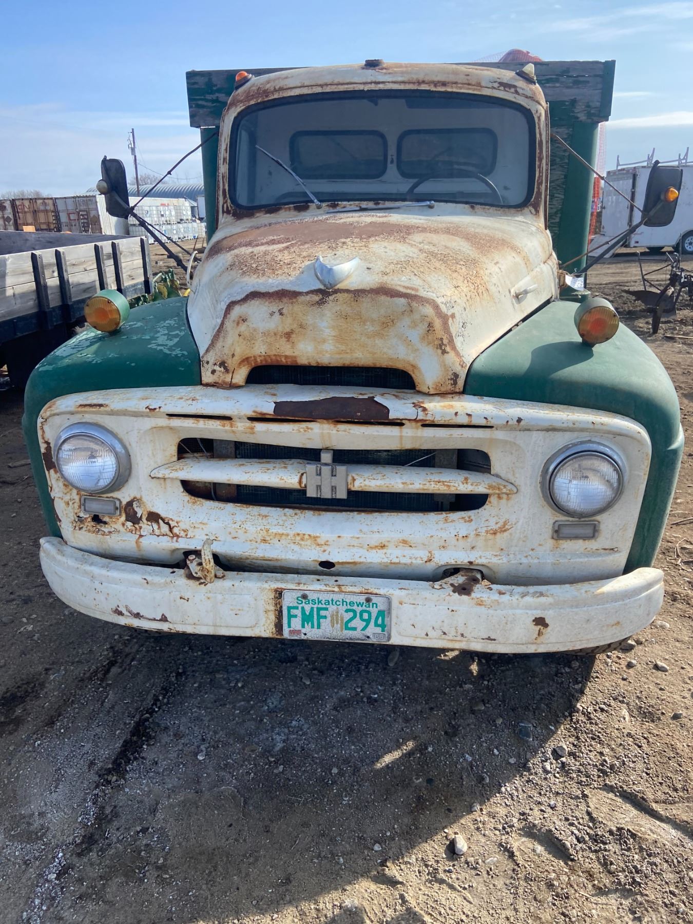 1956 International R180 C/W Box & Hoist - Schmalz Auctions