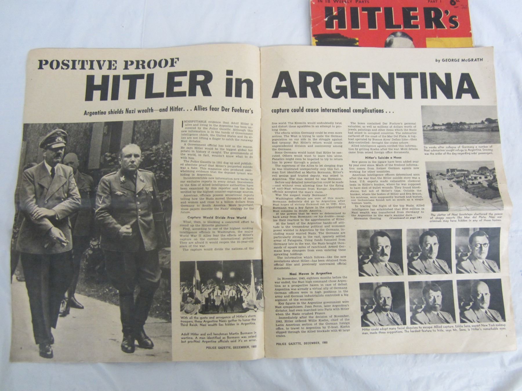 Lot of 2 Vintage Hitler Articles Magazines - Schmalz Auctions
