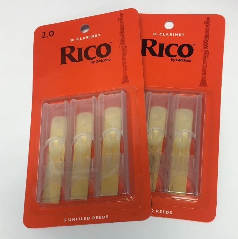 Reeds - SIX RICO 2 Bflat Clarinet