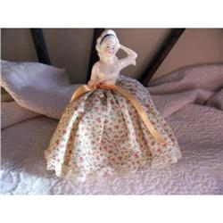 Antique China Half Doll Pincushion #1613683
