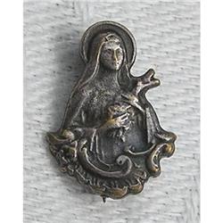 Vintage Miniature Virgin Mary Pin #1614030