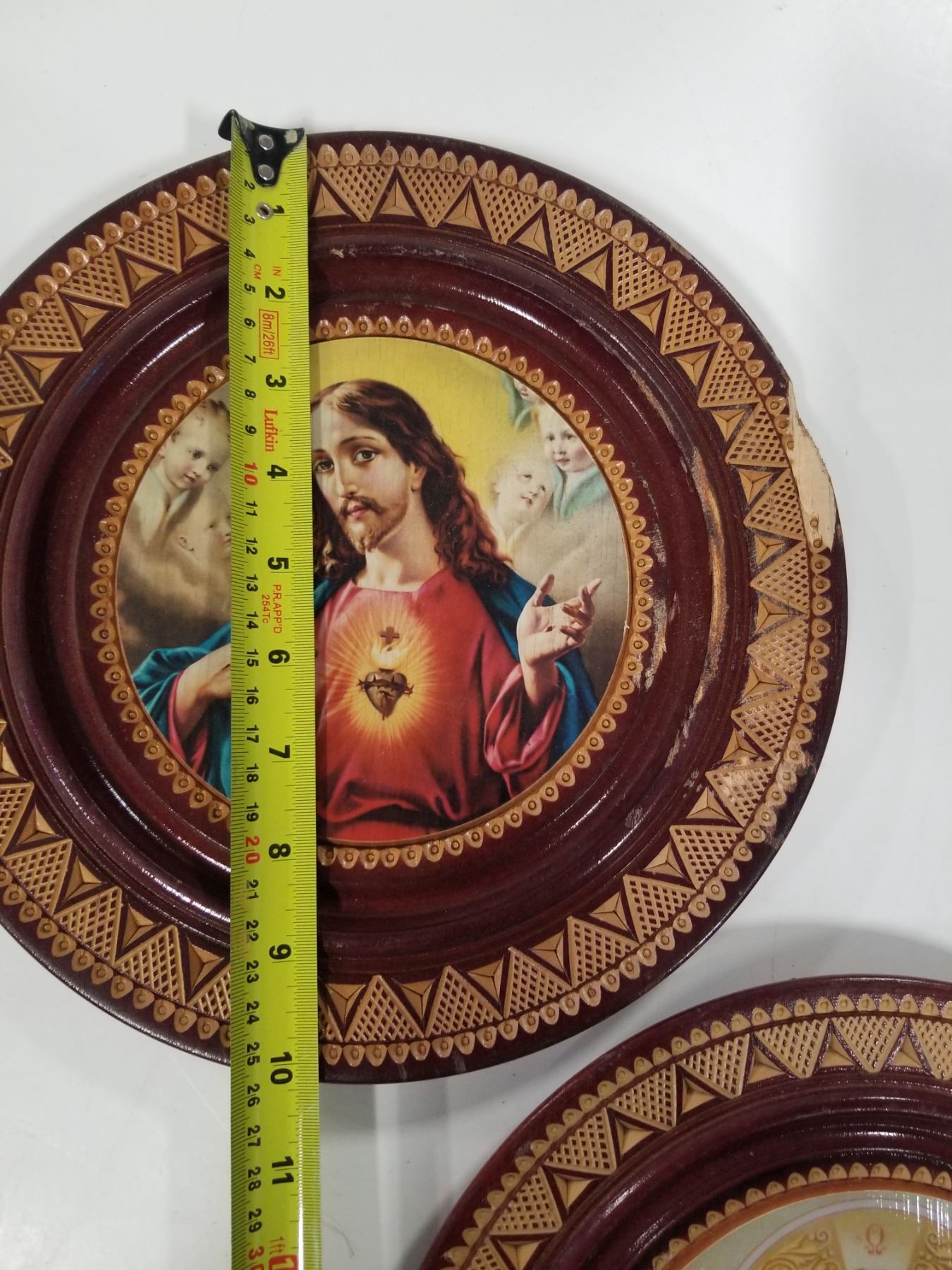Wood Religious Wall Decor Plates