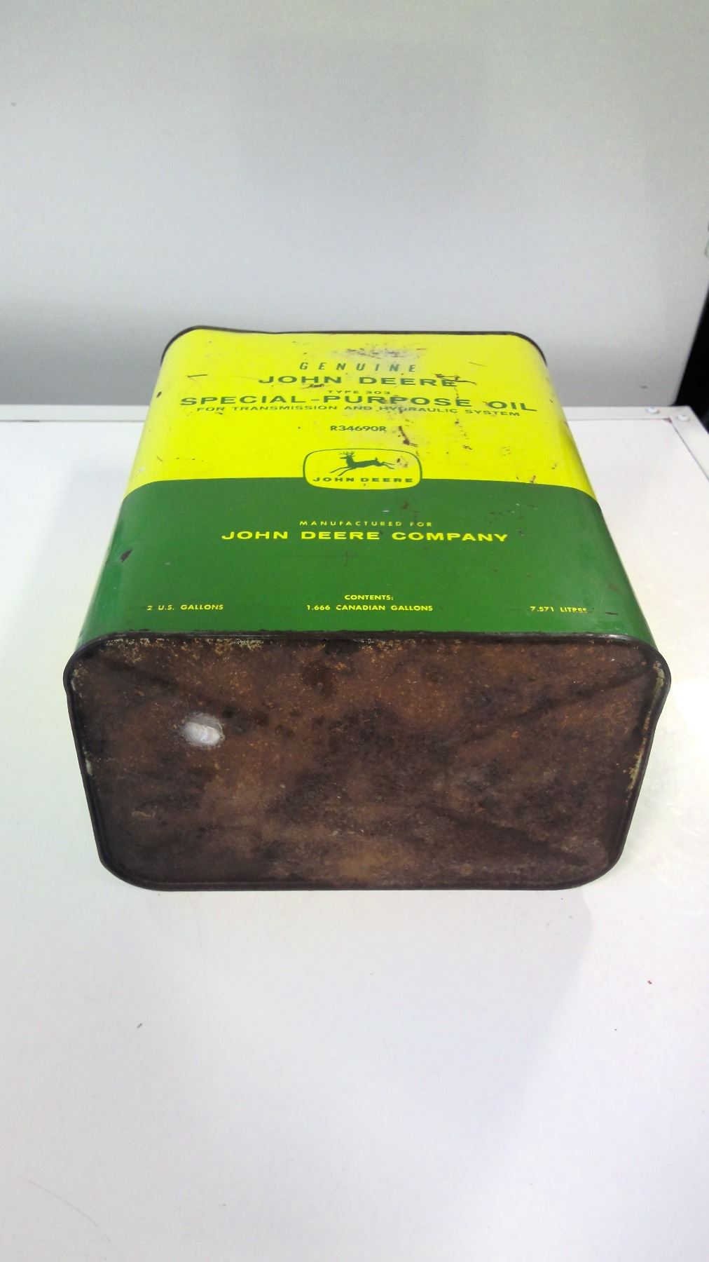 Vintage John Deere Special Purpose 303 Oil tin