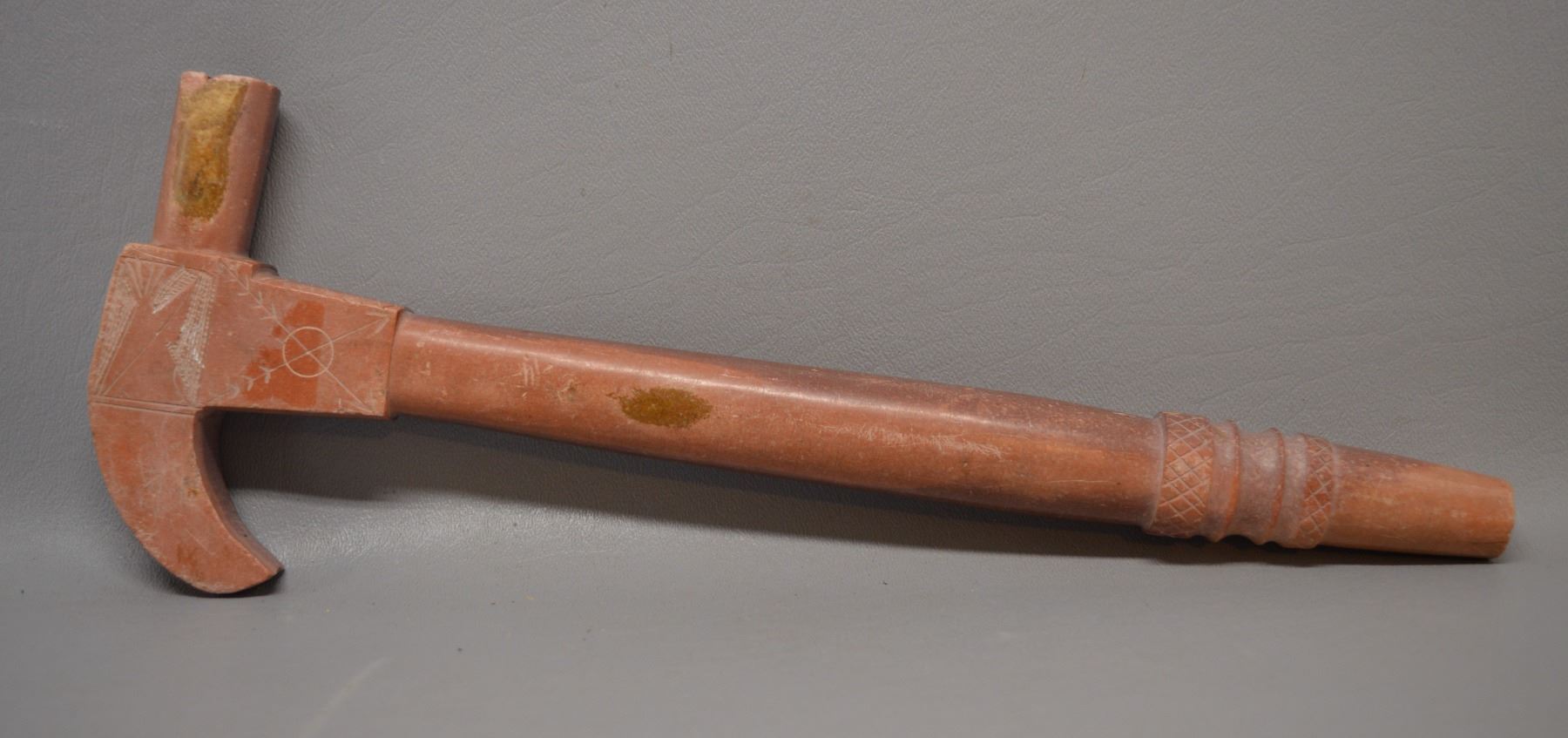 NATIVE AMERICAN PLAINS CATLINITE PIPE