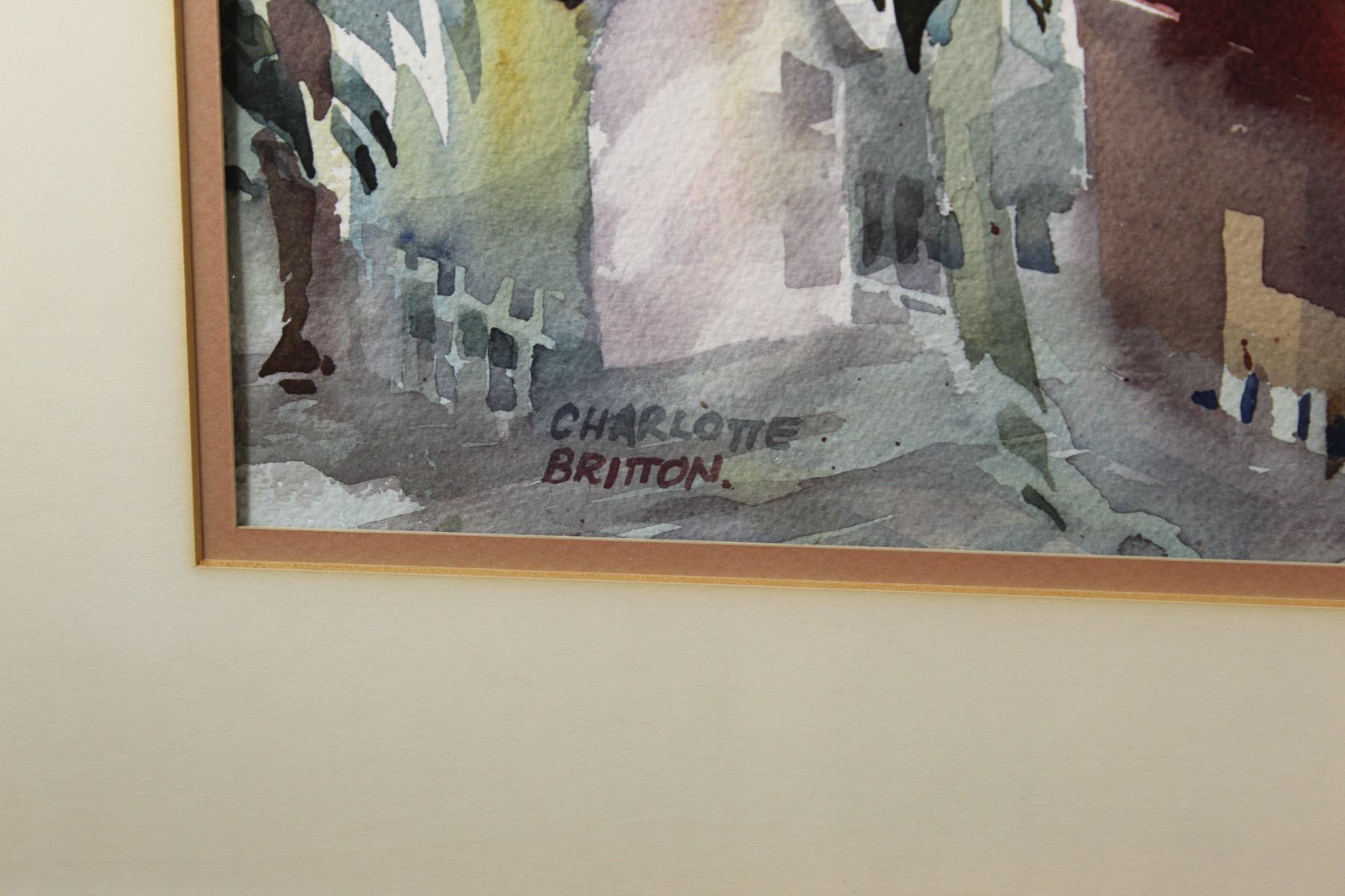 Charlotte Britton (B 1938) California, Watercolor