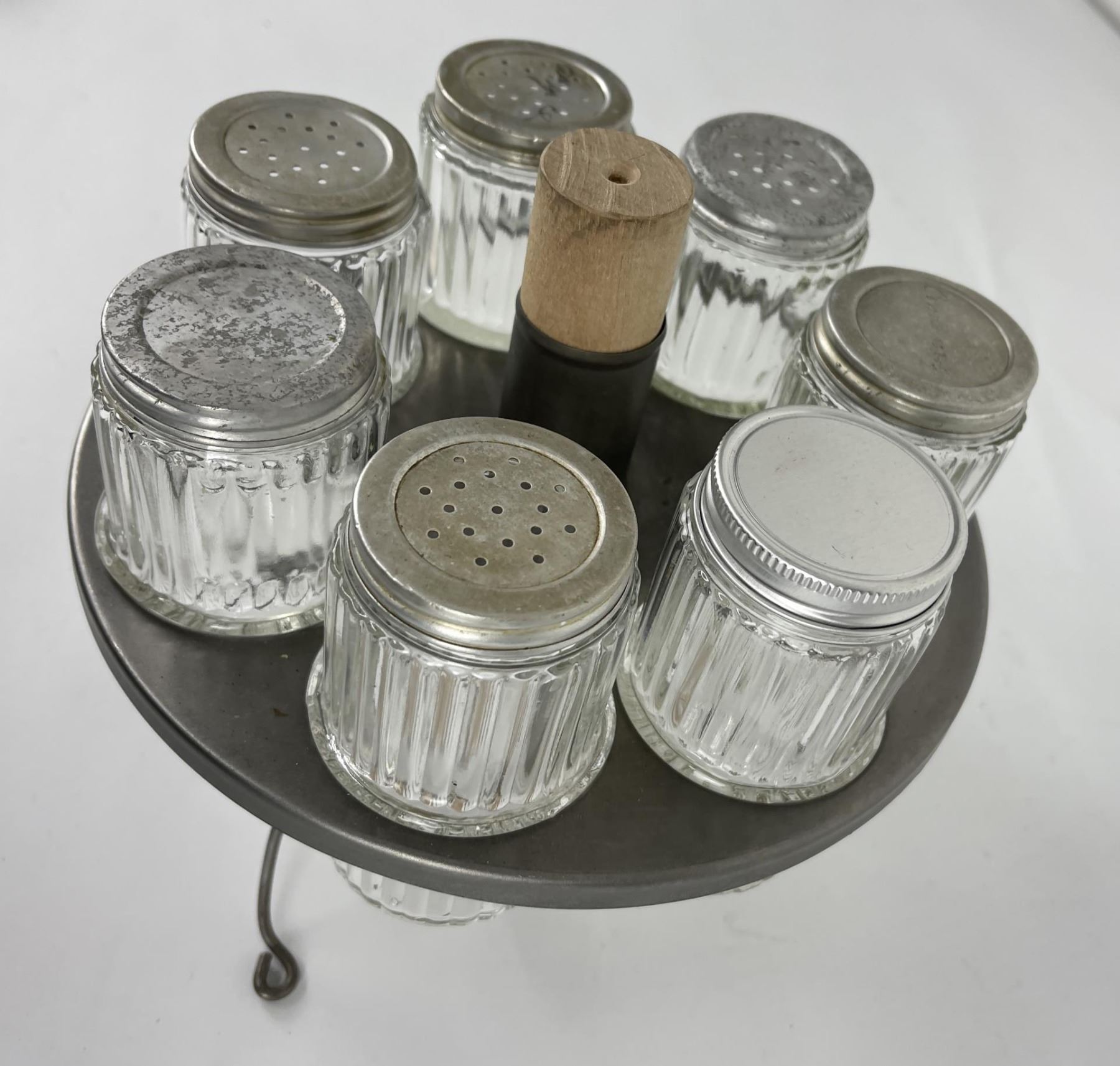 Sellars Hoosier Cabinet Spice Jar Rack w/ Stand