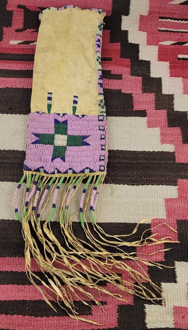 1880's Antique Crow Indian Pipe Bag Montana