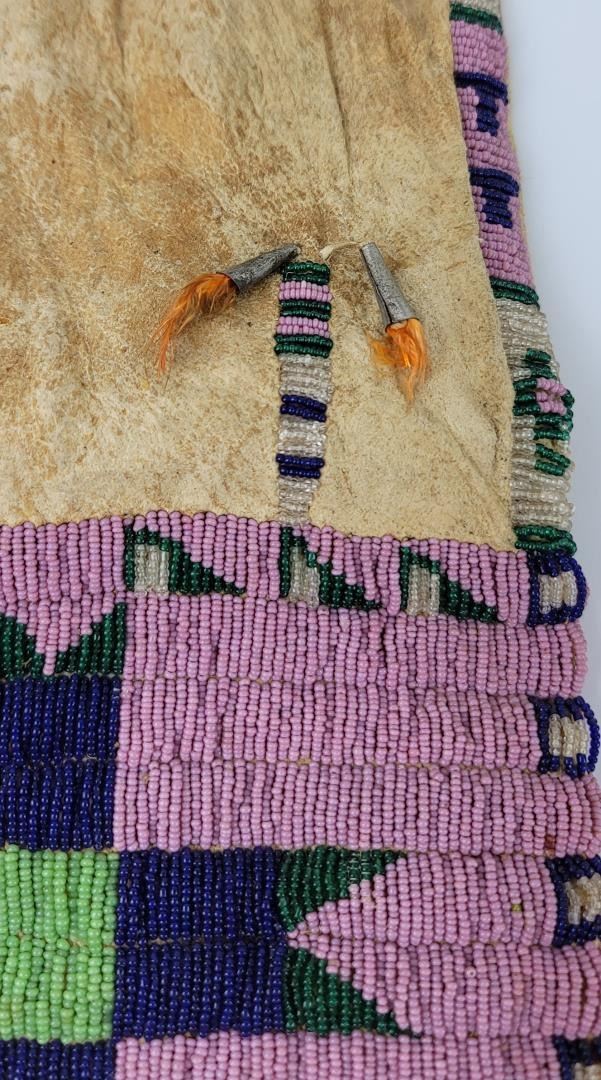 1880's Antique Crow Indian Pipe Bag Montana