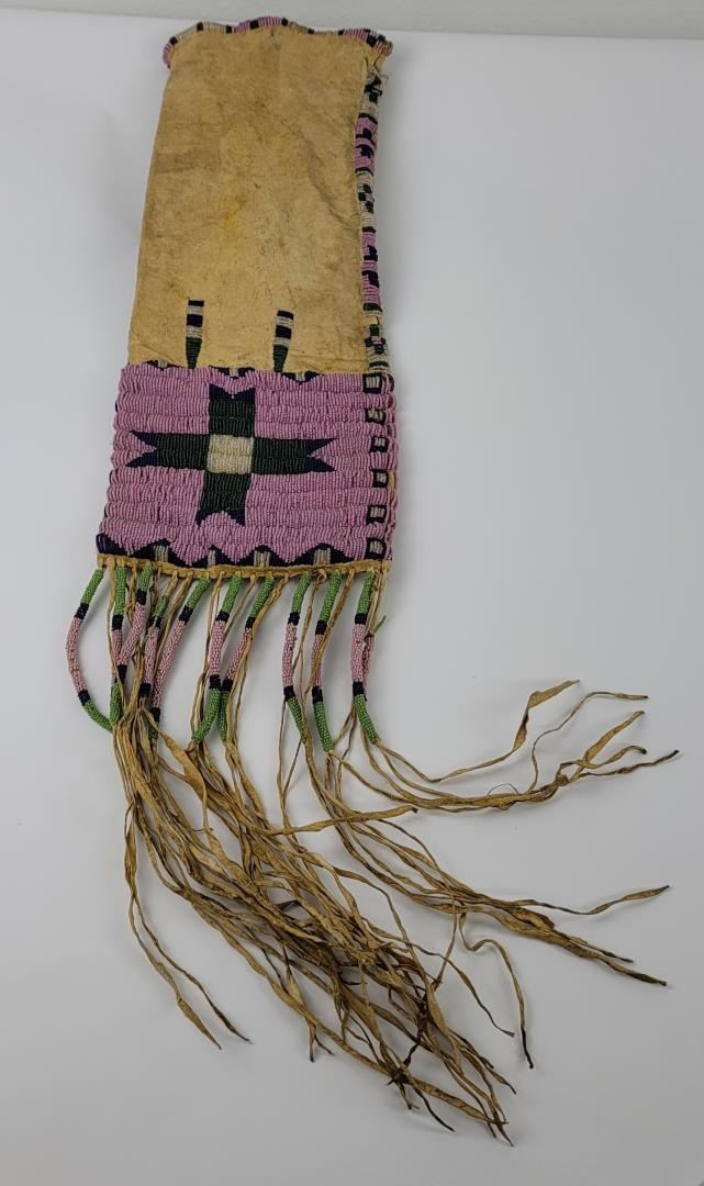 1880's Antique Crow Indian Pipe Bag Montana