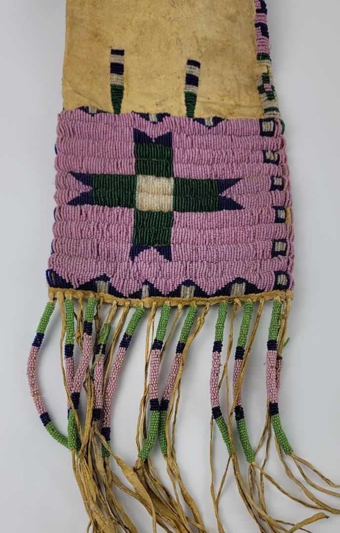 1880's Antique Crow Indian Pipe Bag Montana
