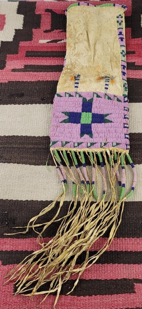 1880's Antique Crow Indian Pipe Bag Montana