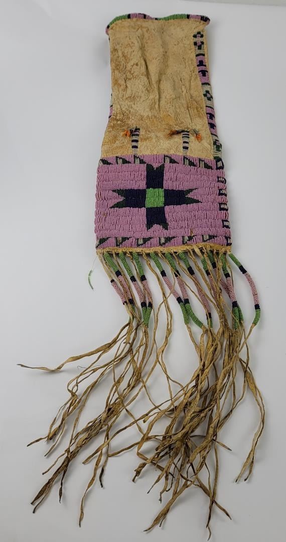 1880's Antique Crow Indian Pipe Bag Montana