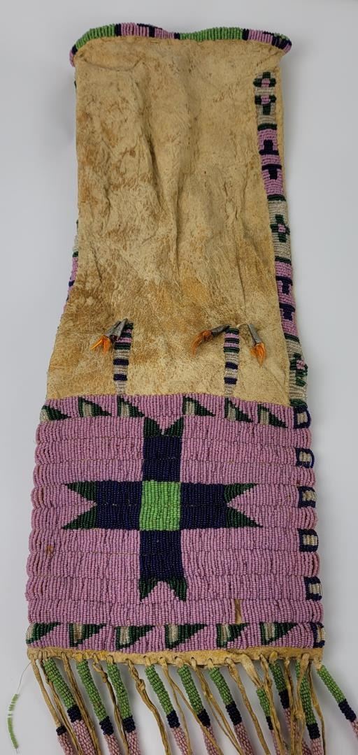 1880's Antique Crow Indian Pipe Bag Montana