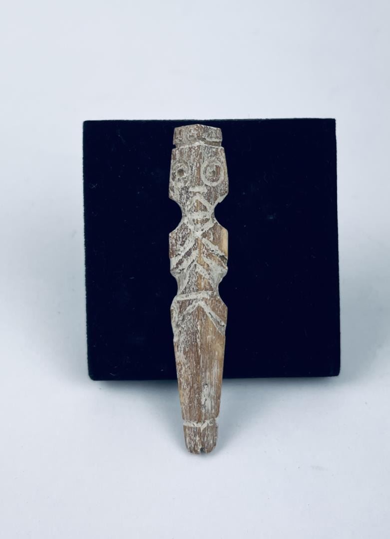 Antique Egyptian Effigy Bone Talisman