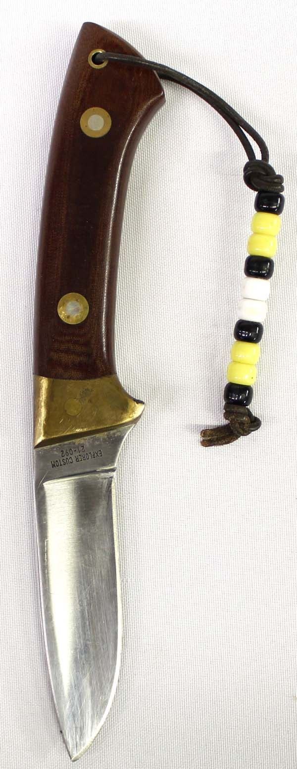 Drop Point Fixed Blade Explorer Custom Knife