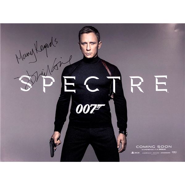 Daniel Craig Autograph Signed James Bond 007 Poster