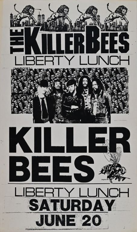 Liberty Lunch Killer Bees Poster