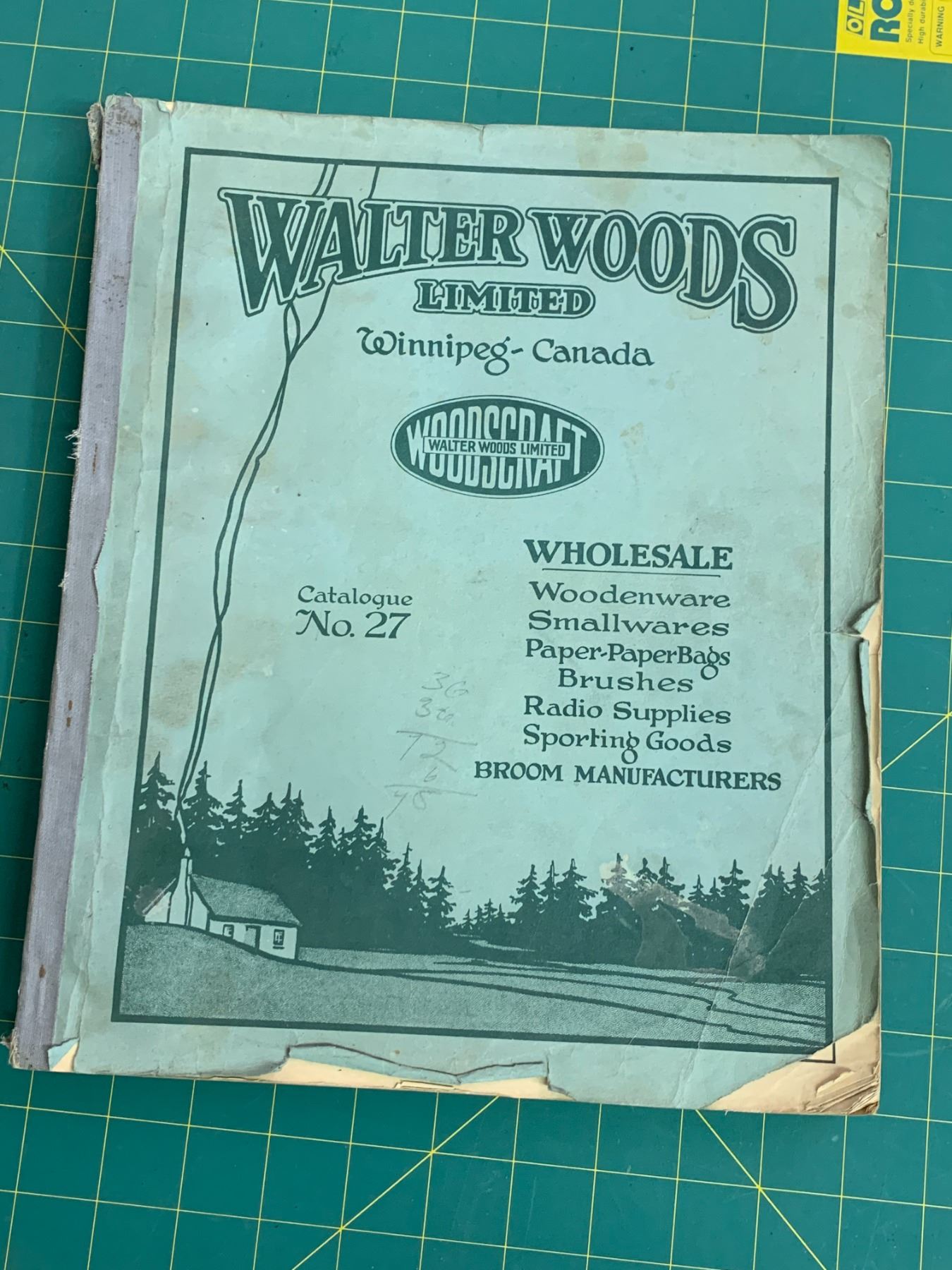 ANTIQUE WALTER WOODS WINNIPEG CATALOG