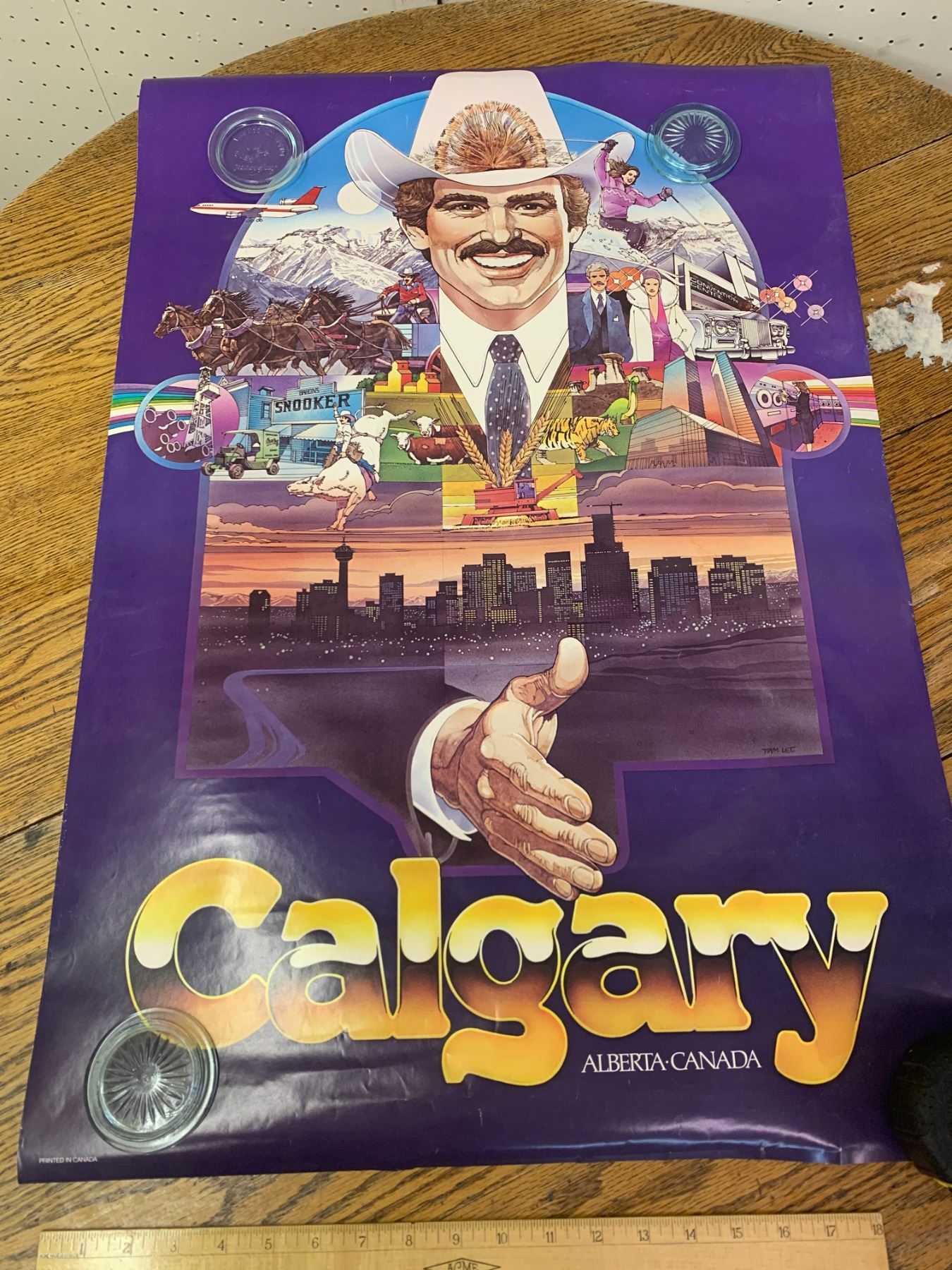 VINTAGE POSTERS AND CUPS CALGARY STAMPEDE