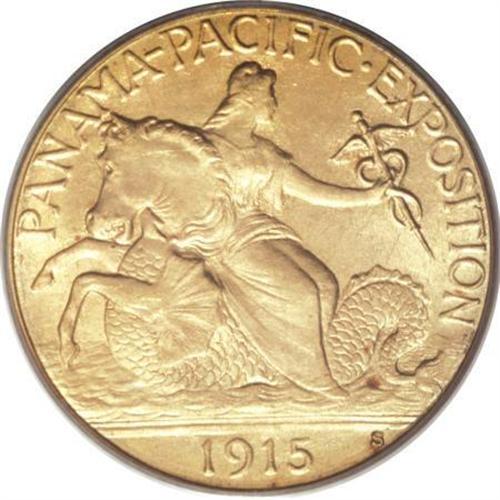 1915-S $2 1/2 Panama-Pacific Quarter Eagle MS66