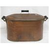 Antique Copper Boiler with Lid Wash Tub