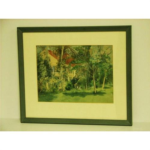 Anna Colquitt Hunter Watercolor WHITE BLUFF CRISFIELD Savannah Artist