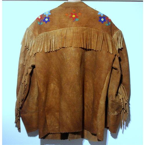 Cree Mens Beaded Moose Hide Jacket