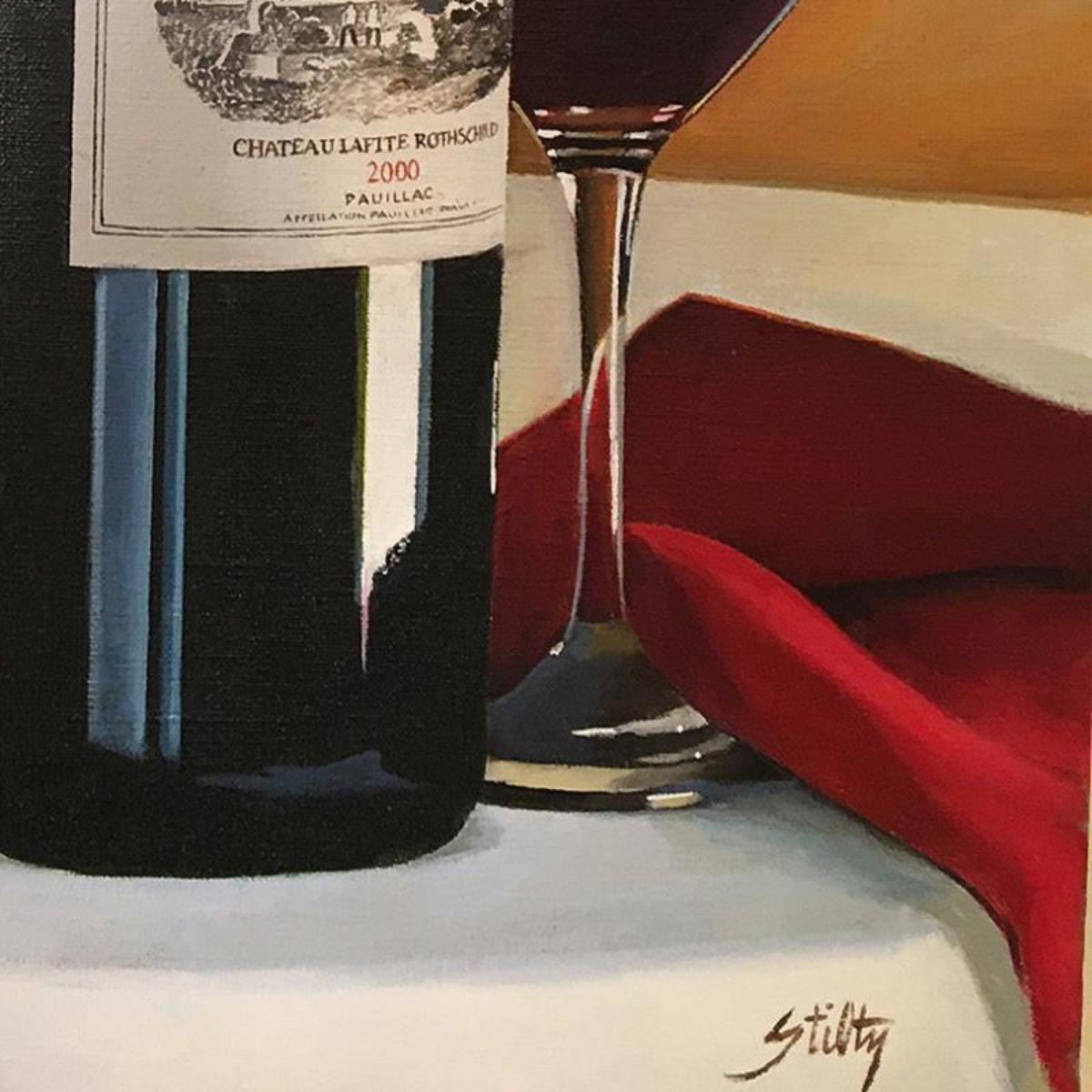 Thomas Stiltz, "Best of Bordeaux" Hand Signed Original Painting on ...