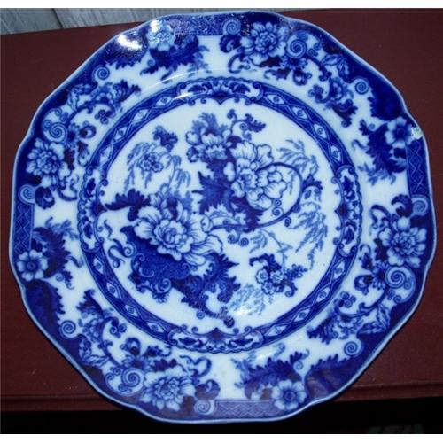 Flow Blue Plate Bentick Cauldon England #1681282