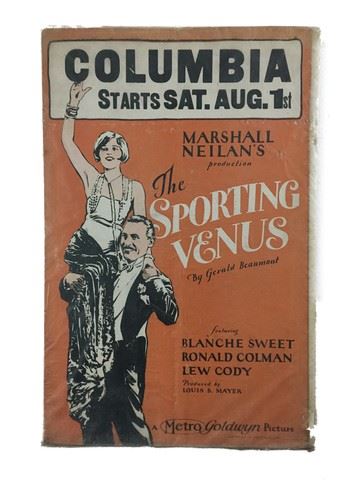The Sporting Venus (1925) Window Card