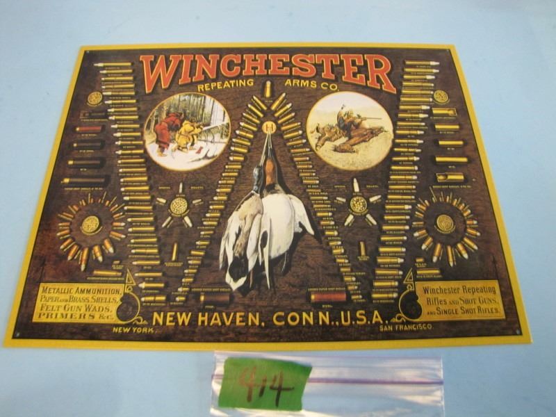Winchester ammunition sign reproduction