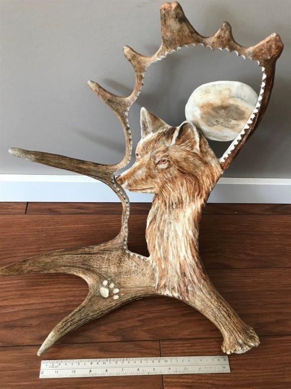 Moose Antler Carving