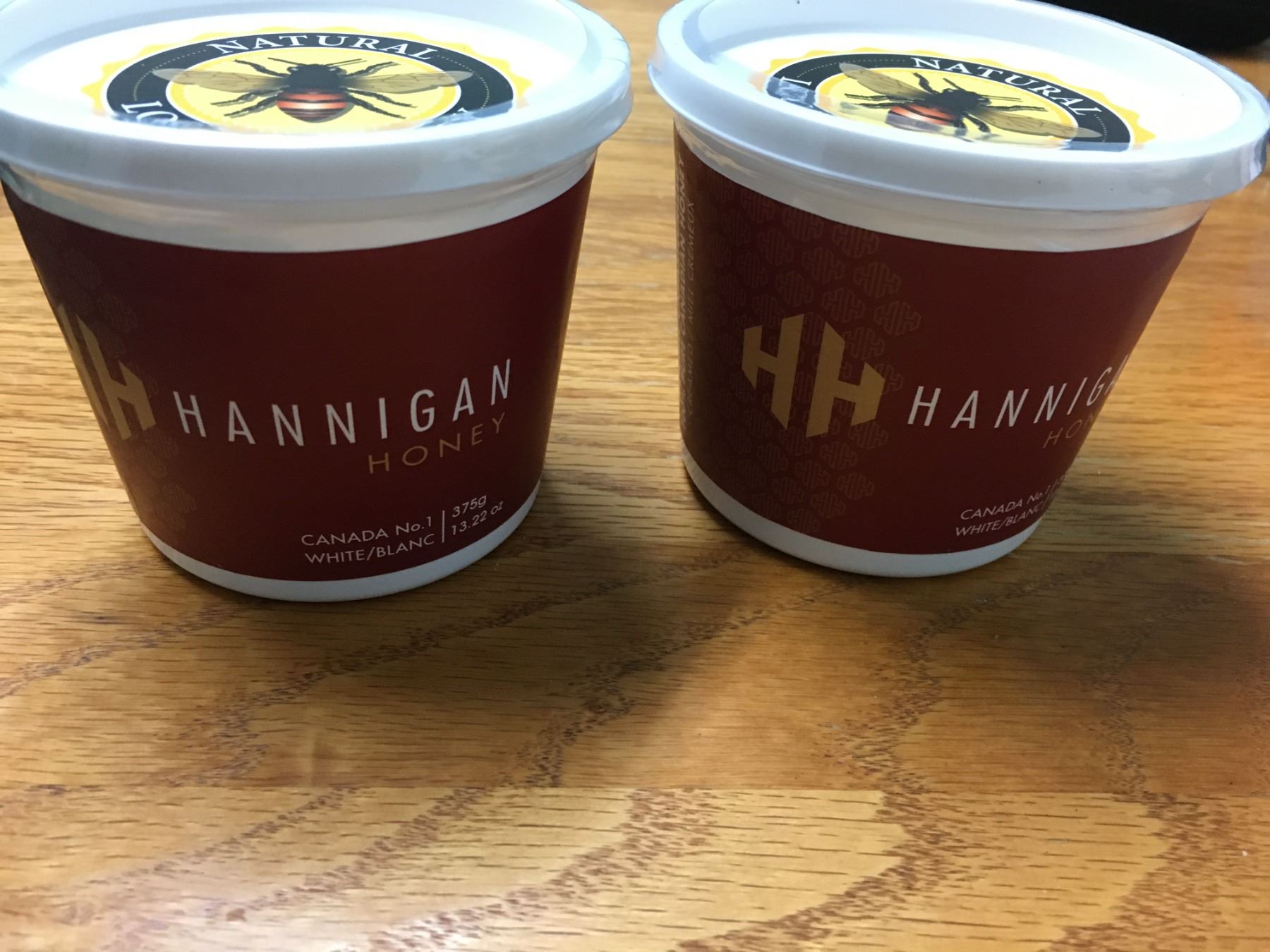 Hannigan's Honey 375 G 100% pure unpasteurized creamed