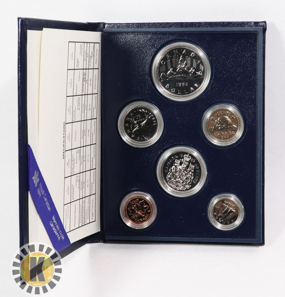 1983 CANADA 6 COIN SPECIMEN SET BOOKLET