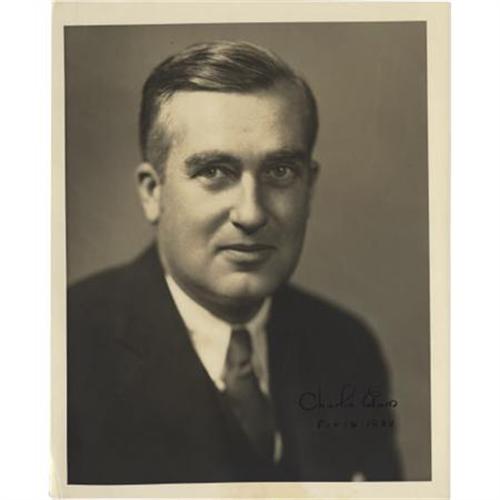 Charles Edison Signed Photograph as Assistant