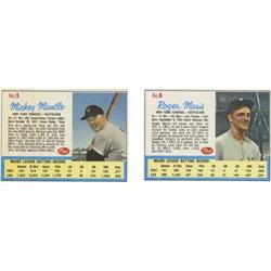 1962 Post Cereal Mickey Mantle #5 & Roger Maris