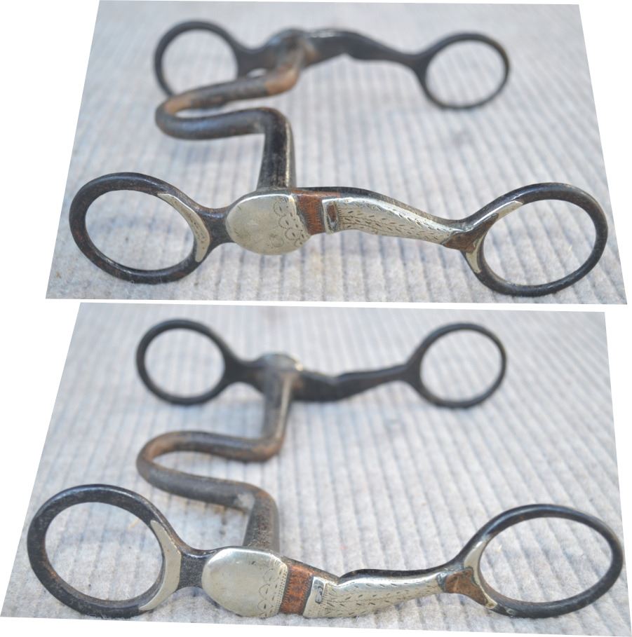 nice McChesney silver overlaid lady leg bit