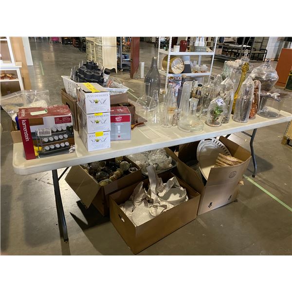 Top Bottom Table Of Assorted Set Dec Items And Misc Items Table Not