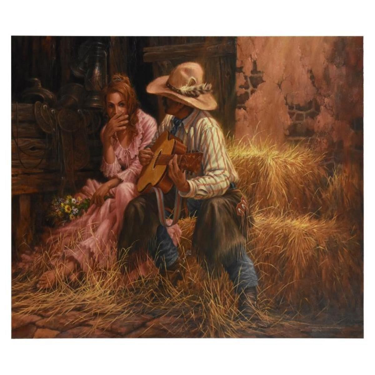 Larry Fanning, "The Boss' Daughter" Limited Edition on Canvas, AP ...