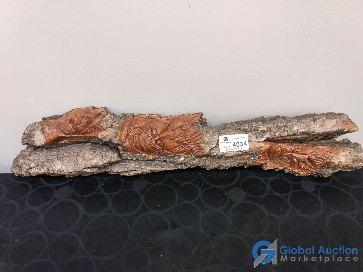Tree Bark Wood Carving