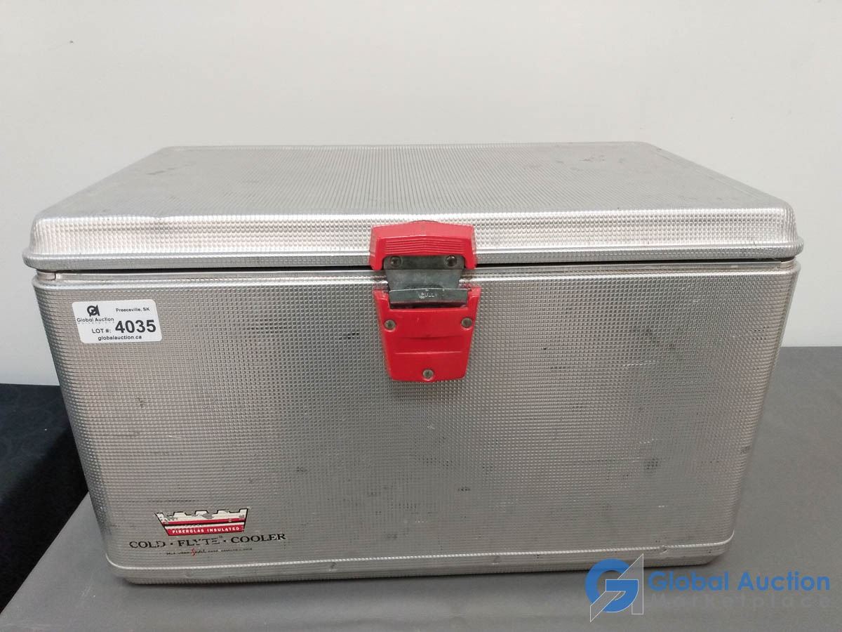 Vintage Hamilton Skotch Cold Flyte Aluminum Cooler
