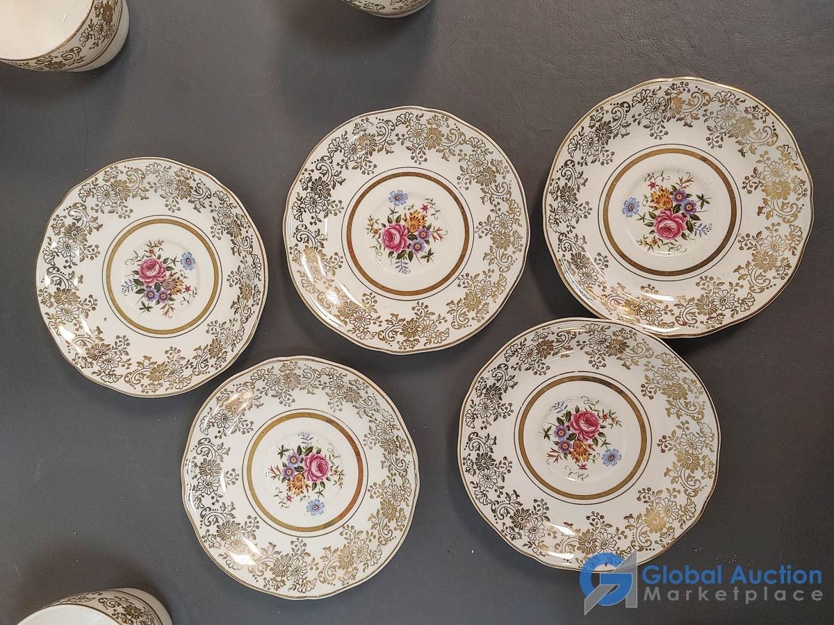 Alfred Meakin England Golden Posy 22KT Gold China & Sovereign Potters ...