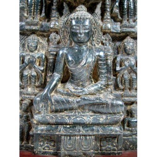 A SPLENDID INDIAN PALA SCULPTURE OF BUDDHA SHAKYAMUNI,